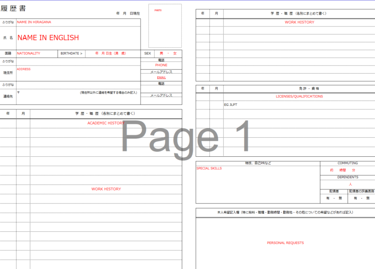How to Write a Japanese Resume – Omakase Helper